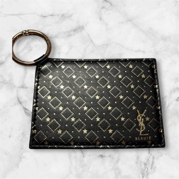 Yves Saint Laurent | Makeup | Ysl Black And Gold Mirror Keychain Nwt ...